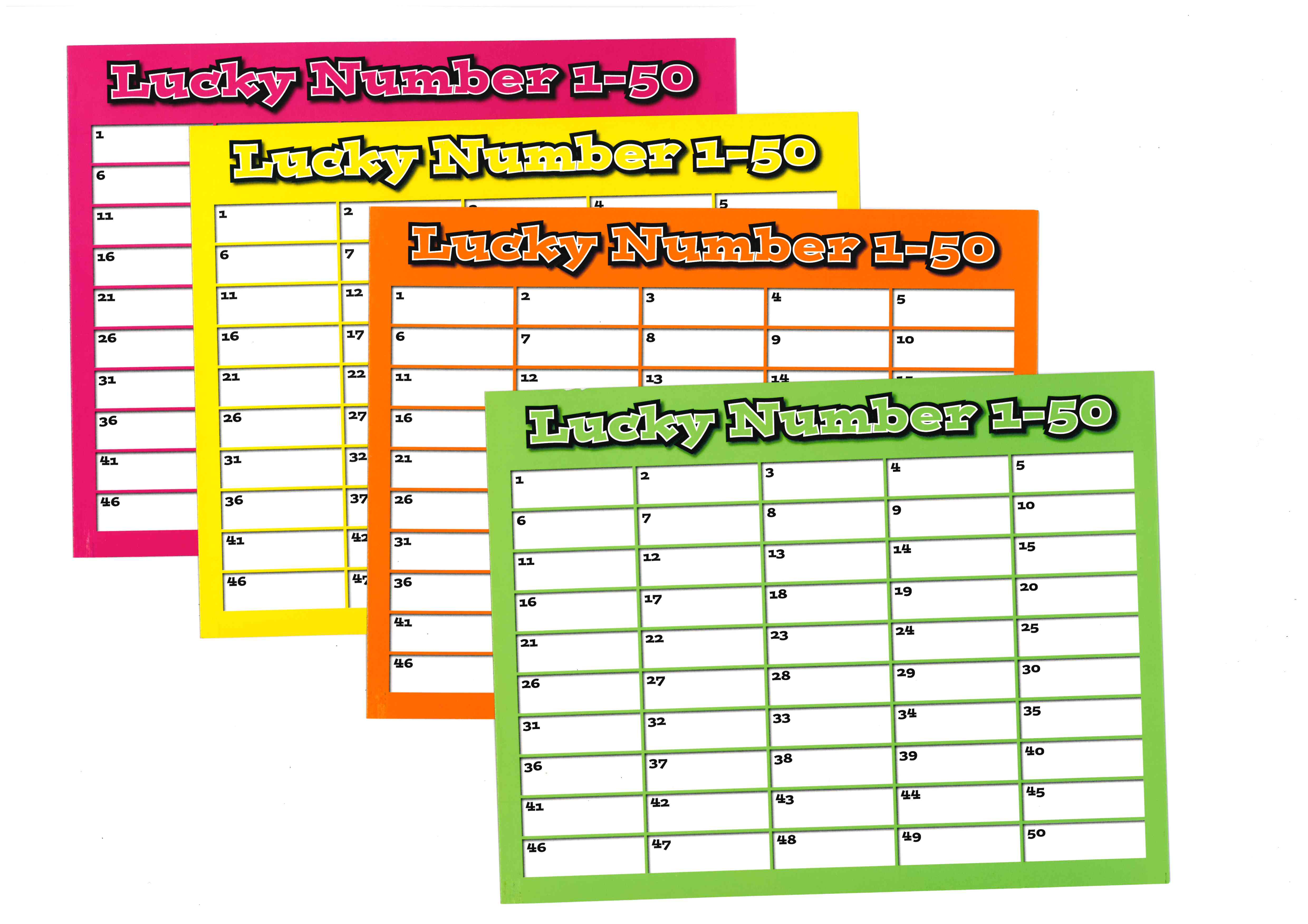 Pick A Number Card - 1 To 50 Pack of 100 - Buy Online or In-Store - Ph ...
